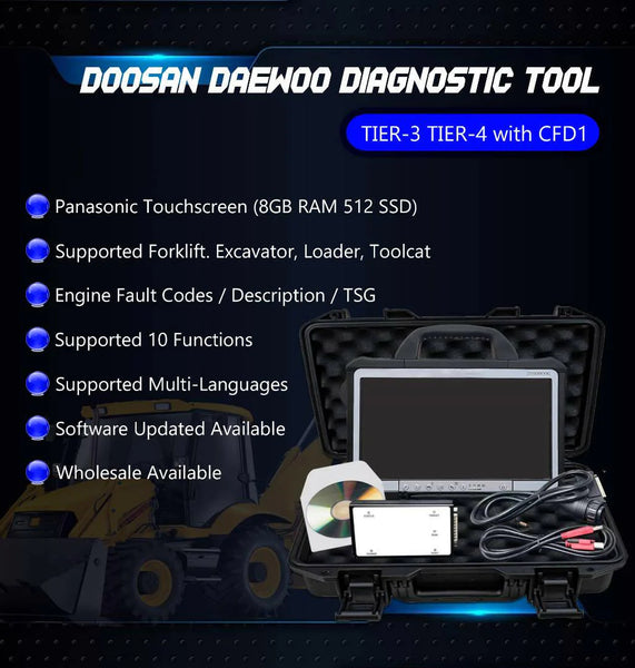 DOOSAN DAEWOO TIER-3 TIER-4 FULL SYSTEM – OBD2UK LTD